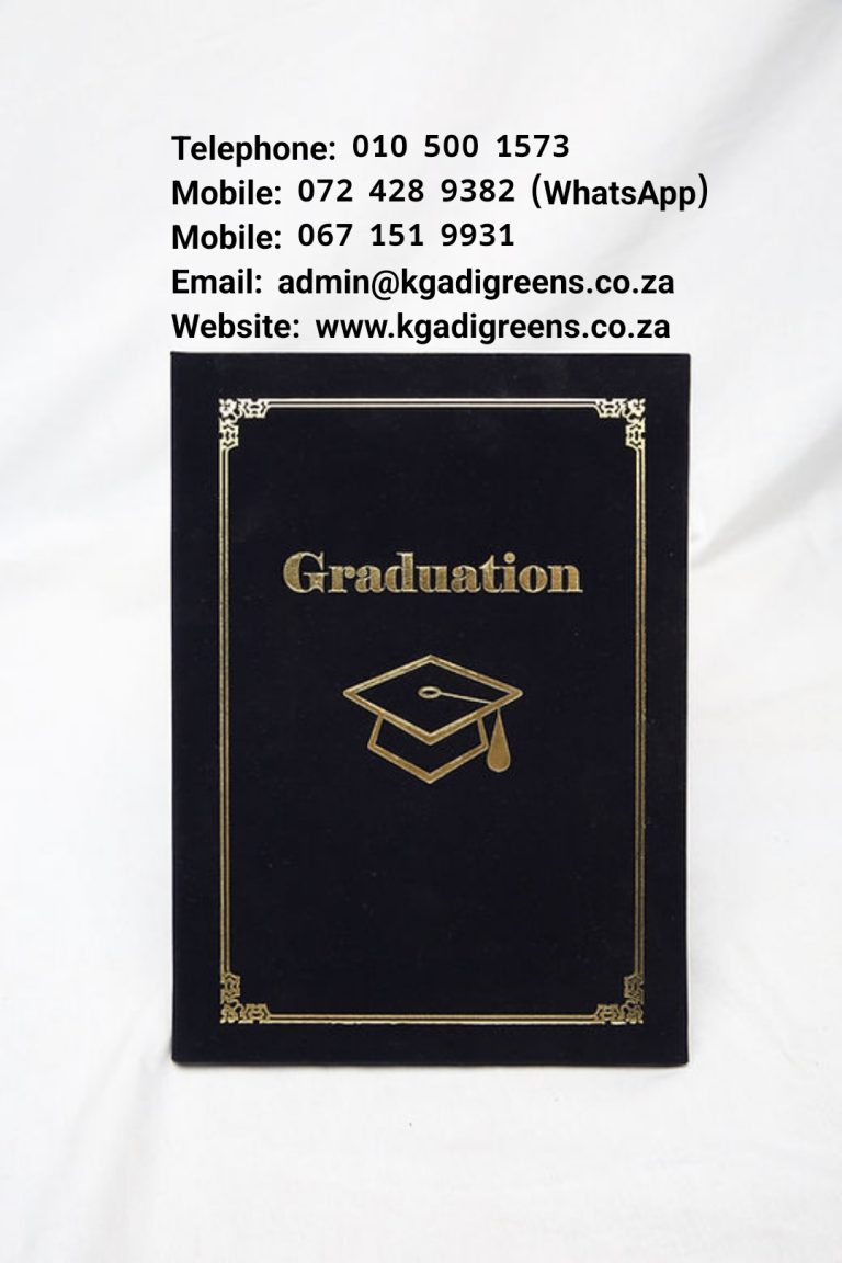 Graduation Certificate Folder A4 Velvet | Premium Certificate Cover for ...