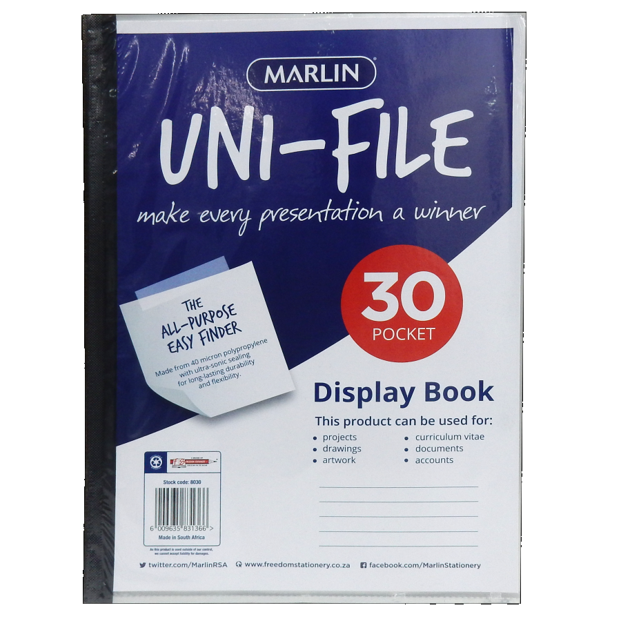 Marlin 30 Pockets Uni-File / Flip File – Kgadi Greenleaf