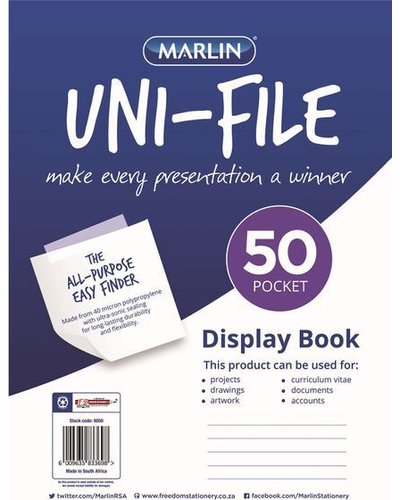 Marlin 50 Pockets Uni-File / Flip File - Kgadi Greenleaf