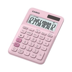 Casio Ms20uc-Bu 12 Digit Pink Mini Desk Calculator - Kgadi Greenleaf